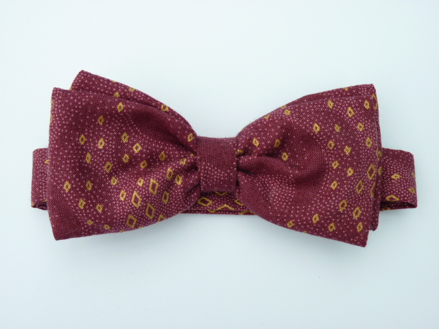 Classic Burgundy Pre Tied Bow Tie - Pocketwatch Waistcoats