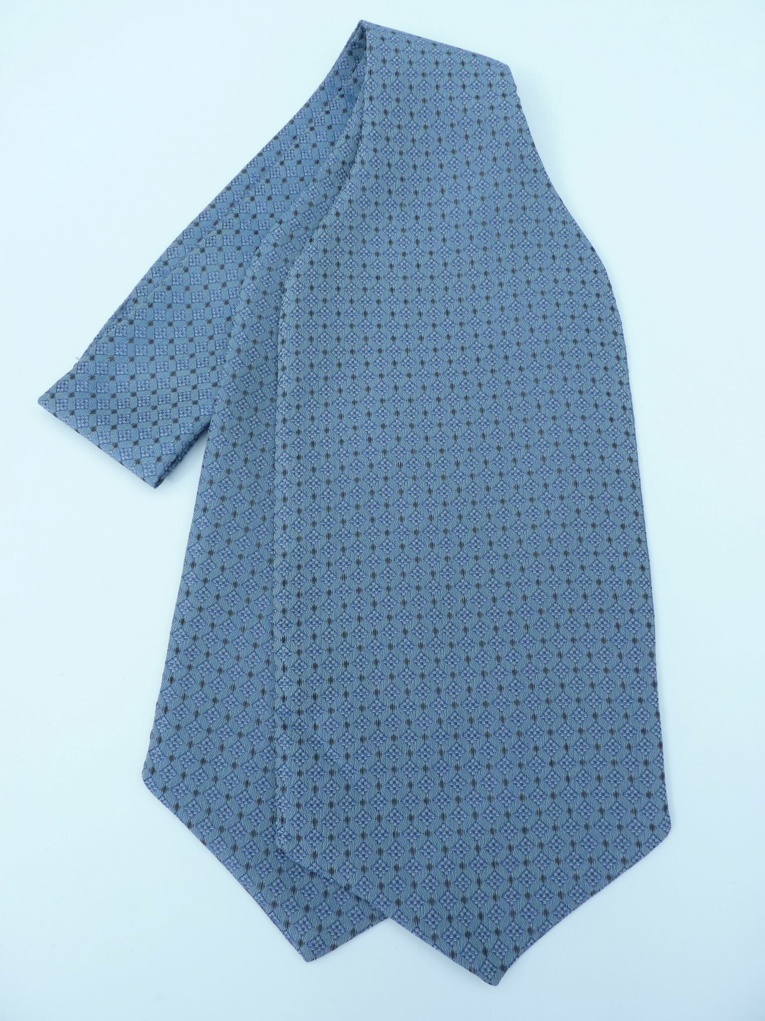 Silk Self Tie Day Cravat and Pocket Square(#8) - Pocketwatch Waistcoats