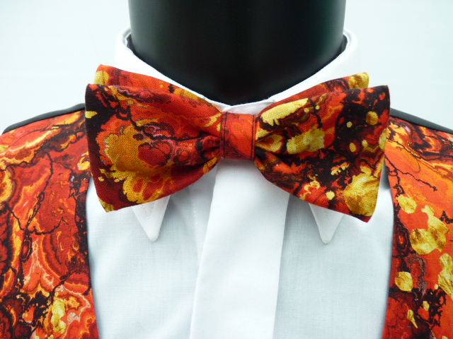 Volcanic Lava (New) Pre Tied Bow Tie - Pocketwatch Waistcoats